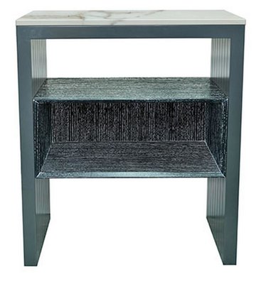 Stone top oak wood veneer night stand for high end hotel,hotel bedroom furniture,hotel bedside table