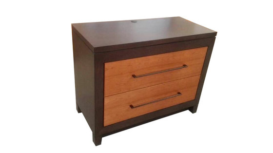 2-drawer walnut finish wooden night stand,hotel bedside table,casegood
