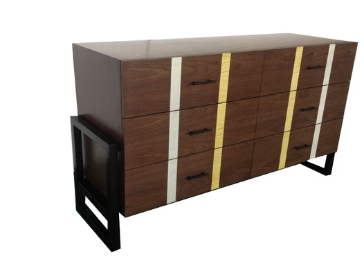 6-drawer metal base wooden dresser for hotel bedroom furniture,hospitality casegoods