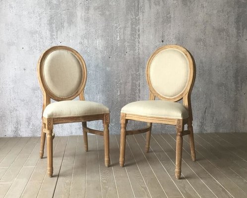 stakable Oak wood finish Linen fabric upholstery arm chair/wooden dining chair/desk chair