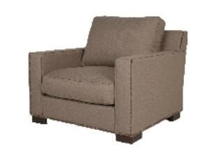 Linen fabric  upholstery solid wood hotel lounge chair/single sofa/living room single sofa