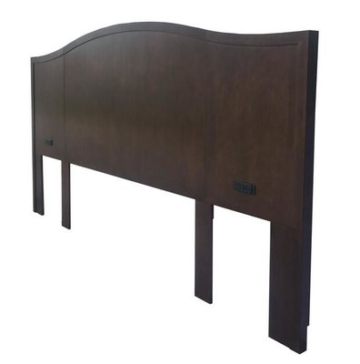 Walnut dark finish king/queen size wooden headbaord for 5-star hotel bedroom furniture