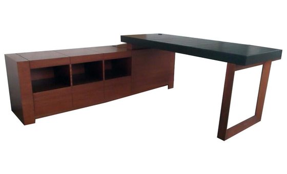 L shape wooden desk&dresser unit/console / credenza for hotel bedroom furniture,hospitality casegoods