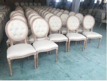 Gold Stacking Wedding louis dining chair rental event furniture,Antique french oak wood dining chair
