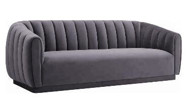 2018 new designEvent lounge furniture with velvet long back sofa for wedding,living room 3-seater sofa