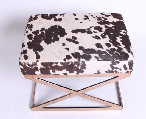 2018 new design metal base upholstery bench/ottoman for hotel &home,metal base ottoman