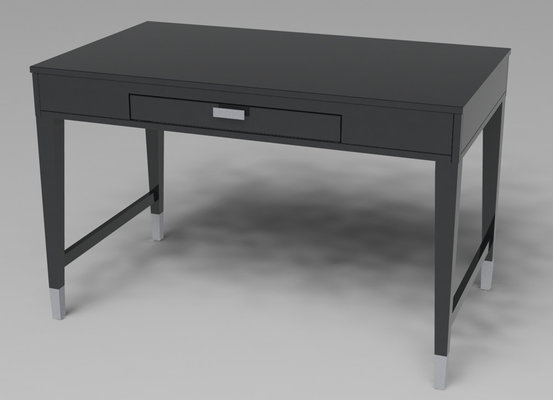 High end 5-star luxury competitive dark finish Wooden writing desk with Metal caps for hotel bedroom furniture
