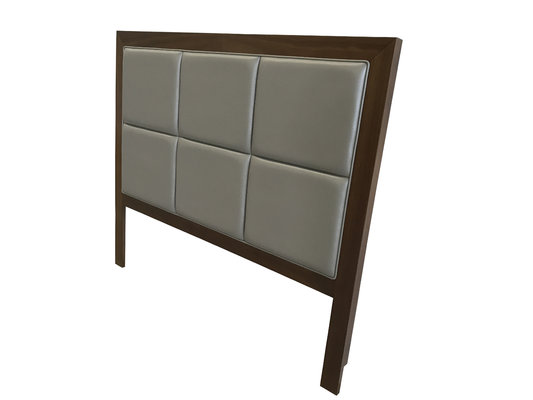 Wilsonart HPL wood frame with grey vinyl upholstery queen size headboard  for hotel bedroom furniture,casegoods
