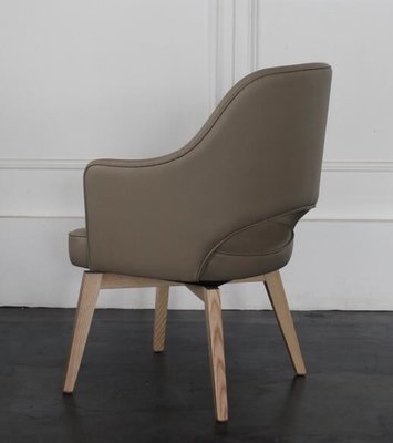 Modern wholesale beech wood pu upholstery dining chairs, arm chair,side chair for dining rooms