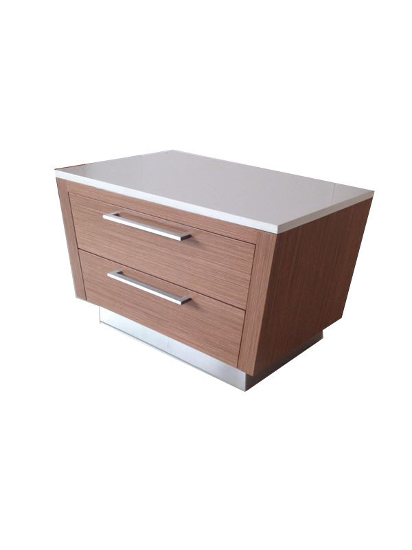 Stone top wooden night stand for courtyard Marriott hotel,hotel bedroom furniture,hotel bedside table