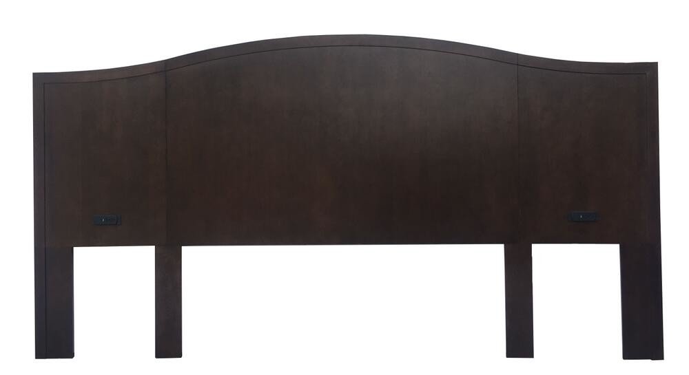 Walnut dark finish king/queen size wooden headbaord for 5-star hotel bedroom furniture