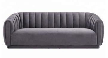 2018 new designEvent lounge furniture with velvet long back sofa for wedding,living room 3-seater sofa