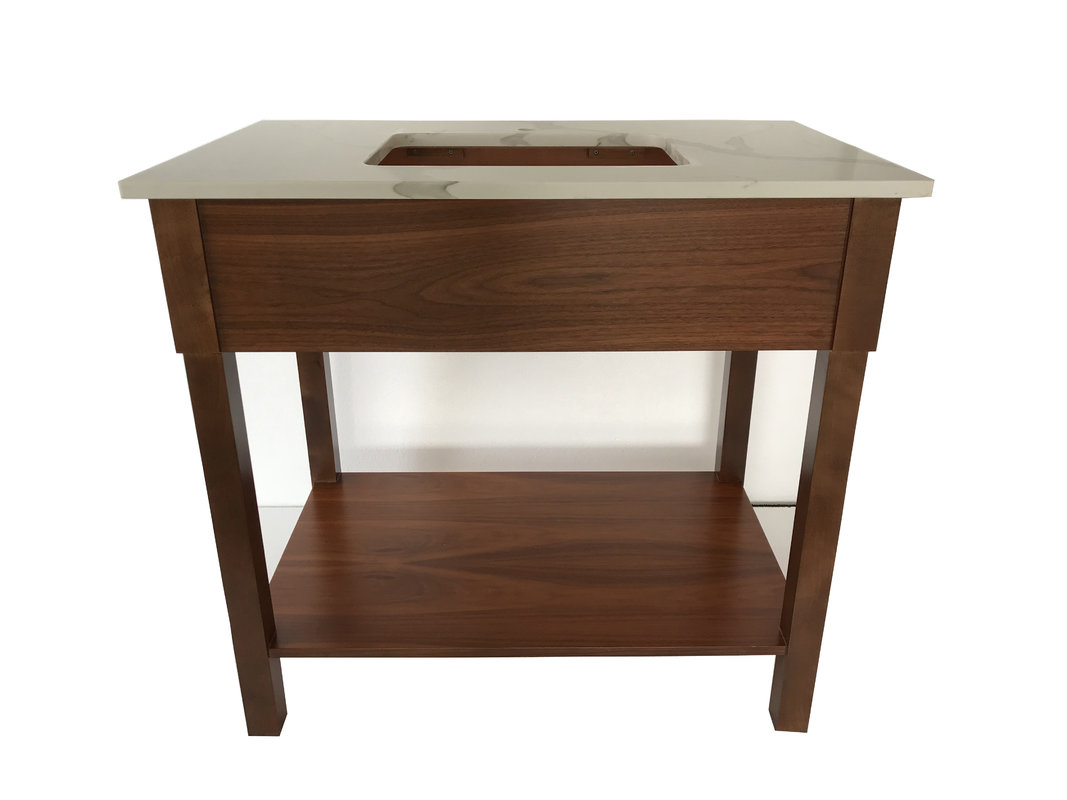 White quart simple design American hotel Custom made dark walnut Wooden bathroom vanity base,bathroom cabinet for hotel