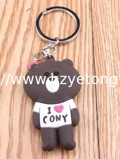 Rubber cartoon Keychain -  Hot sale