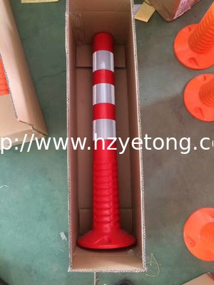 TPU WARNING POST DELINEATOR spring post Road Flexible Delineator traffic  Bollard