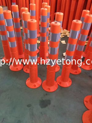 TPU WARNING POST DELINEATOR spring post Road Flexible Delineator traffic  Bollard