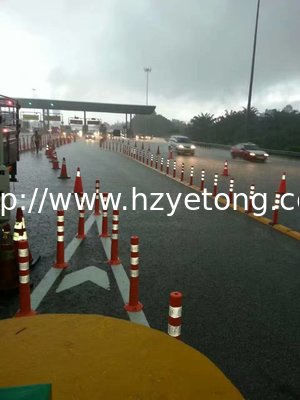 TPU WARNING POST DELINEATOR spring post Road Flexible Delineator traffic  Bollard