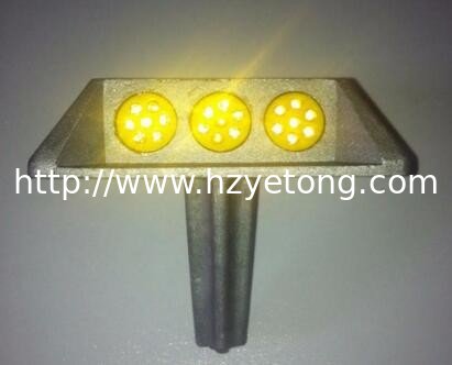 3*7 cat eye glass beads reflective Aluminum road studs