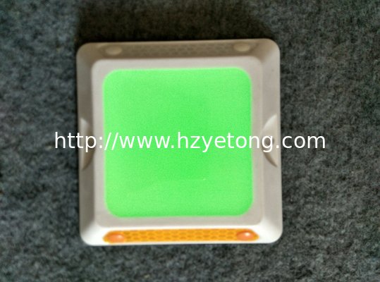 plastic white /yellow self luminous reflective  phosphor light road stud fluorescent road marker