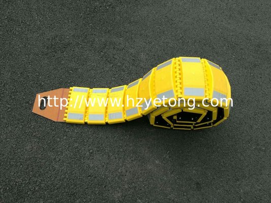 Portable crimp rubber folding speed hump 3000*220*50mm speed breaker