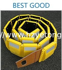 Portable crimp rubber folding speed hump 3000*220*50mm speed breaker