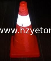 Portable telescopic traffic cone  folding traffic cone