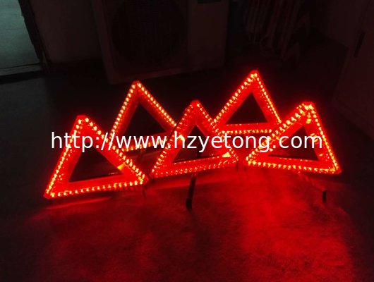 LED warning triangle Emark / LED triangle warning sign manufacture offer