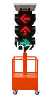LED Mini Traffic Light  portable Solar movable signal traffic light