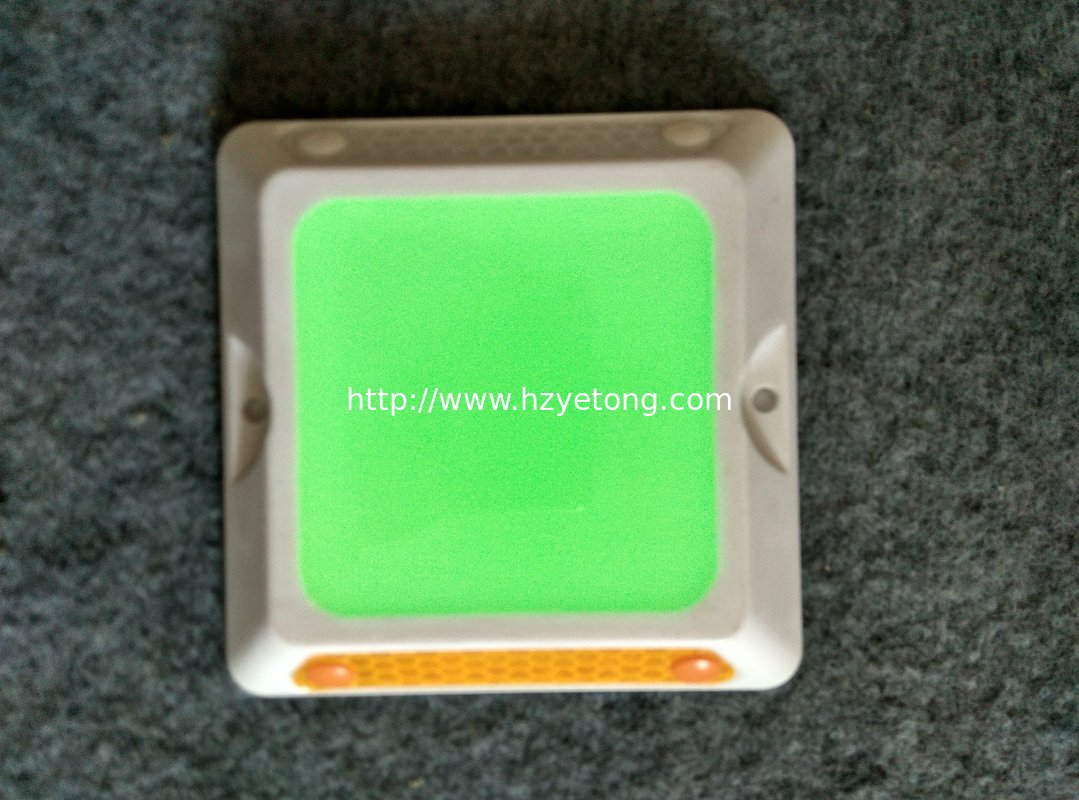 plastic white /yellow self luminous reflective  phosphor light road stud fluorescent road marker