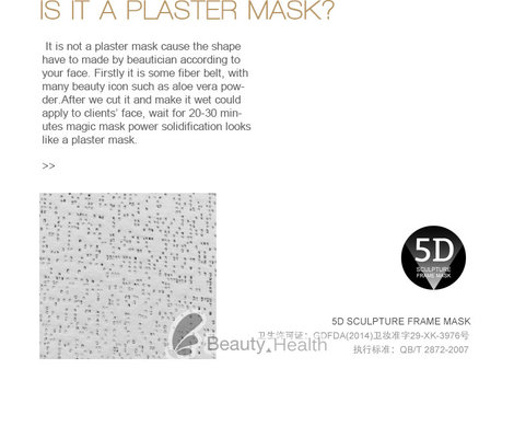 Beauty salon facial shapping 5D lift peptides mask