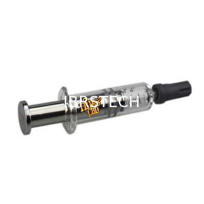 IBRSCBD Prefilled luer lock 1ml cbd oil metal glass syringe disposable glass thick oil medical syringe