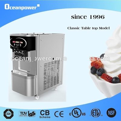 Aspera compressor.30L/H.OP130 Table Top Soft Ice Cream Machine Frozen Yogurt Machine.