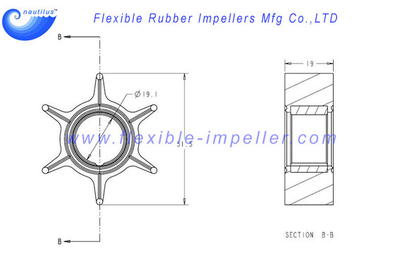 Mercury/Mariner impeller 47-89983 & 47-89983T & 47-65959 Sierra 18-3007 Mallory 9-45300 GLM 89830 CEF 500312 Neoprene