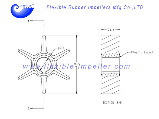 Mercury/Mariner Outboard Impeller 47-19453 Sierra 18-8900 Mallory 9-45301 CEF 500378 GLM 89616 Neoprene