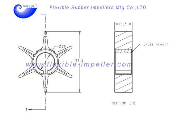 Marine Impeller for SUZUKI outboard replace & 17461-95301 & 17461-95302 Sierra 18-3095 Mallory 9-45502 CEF 500360 Neopre