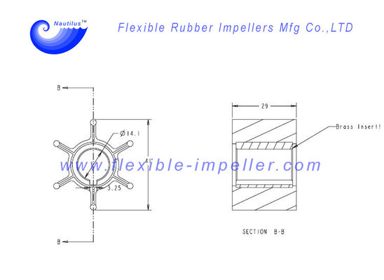 HONDA Outboard Impeller 19210-ZV4-651 SIERRA 18-3247 Mallory 9-45102 CEF 500343 Neoprene Fit for 8HP 9.9HP 15HP