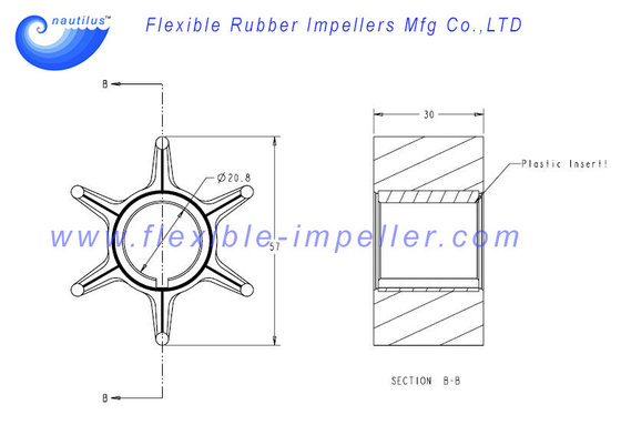 Mercury/Mariner impeller 47-803630T 47-F523065-1 Sierra 18-3030 Mallory 9-45001 CEF 500390 GLM 89450 Neoprene