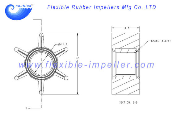 Mercury/Mariner Impeller 47-89981 Sierra 18-3039 Mallory 9-45035 CEF 500310 GLM 89810 Neoprene