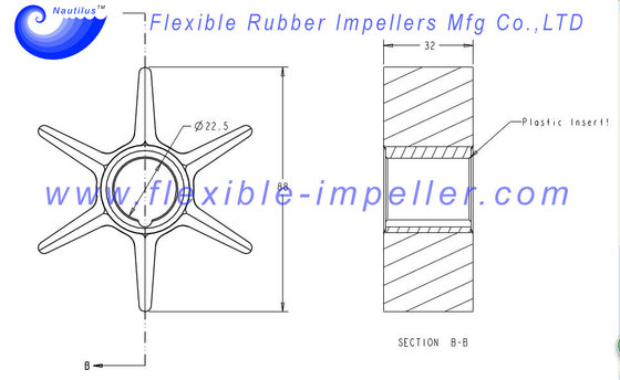 Outboard Water Pump Impllers replace HONDA 19210-ZW1-003 SIERRA 18-3056 Mallory 9-45307 CEF 500301 Neoprene