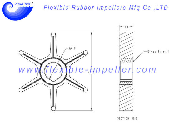 Mercury Outboard Impeller 47-850893 & 47-8508910 Sierra 18-3057 Mallory 9-45303 CEF 500315 GLM 89640 Neoprene