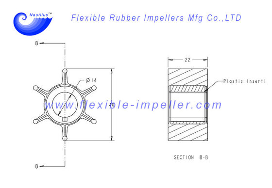 Outboard Water Pump Impellers Replace Mercury/Mariner 47-95611M SIERRA 18-3063 Mallory 9-45608 CEF 500321 Neoprene