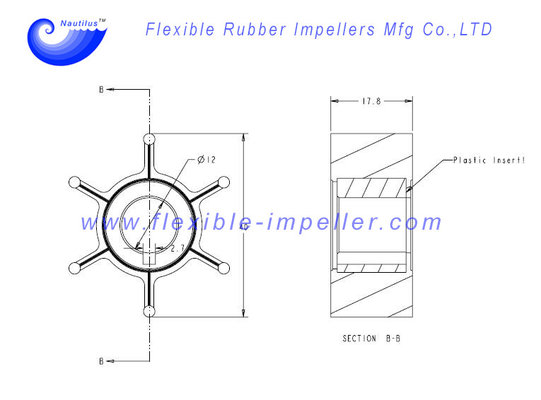 Mercury/Mariner Outboard Impeller 47-11590M Sierra18-3066 Mallory 9-45610 CEF 500302 GLM 89870 Neoprene