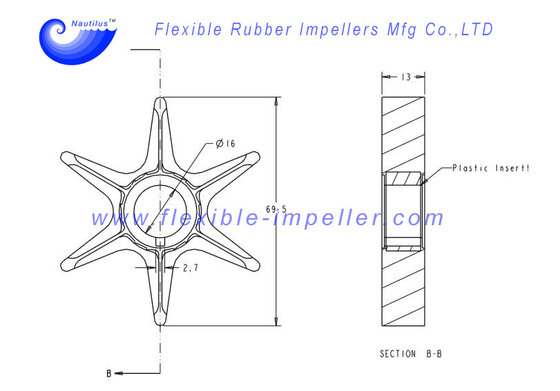 Mercury Mariner Outboard Impeller 47-84797M Sierra 18-3067 Mallory 9-45600 CEF 500326 GLM 89890 Neoprene