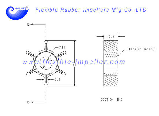 Mercury Mariner Outboard Impeller 47-96305M SIERRA 18-3073 Mallory 9-45611 CEF 500325 GLM 89860 Neoprene
