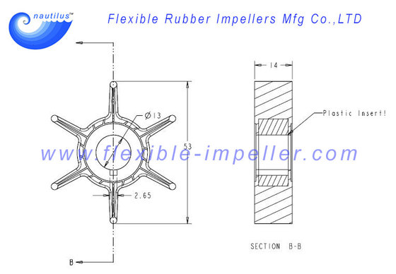 Outboard Water Pump Impellers Replace YAMAHA 63V-44352-01-00 SIERRA 18-3040 Mallory 9-45607 CEF 500363 Neoprene