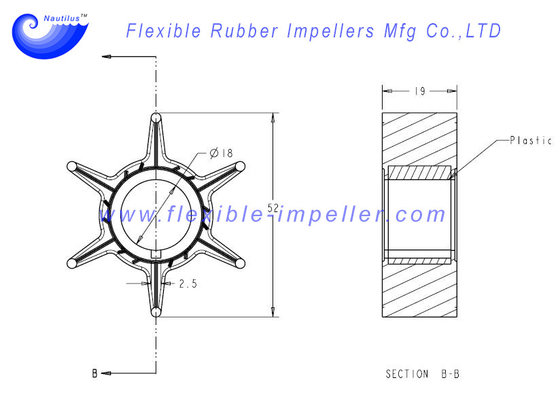 Outboard Water Pump Impellers Replace YAMAHA 6H3-44352-00-00 & 697-44352-00-00 SIERRA 18-3069 Mallory 9-45602 CEF 500