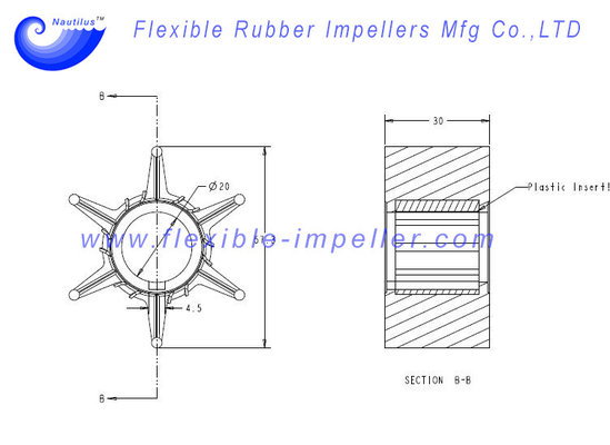 Outboard Water Pump Impellers Replace YAMAHA 688-44352-03-00 SIERRA 18-3070 Mallory 9-45603 CEF 500323 Neoprene