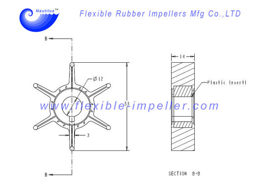 YAMAHA Outboard Impeller 68T-44352-00-00 SIERRA 18-8910 Mallory 9-45614 CEF 500368