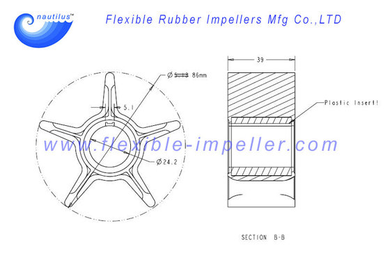 Marine Water Pump Impellers replace SUZUKI 17461-993J00 Sierra 18-3035 Mallory 9-45507 CEF 500393 Neoprene