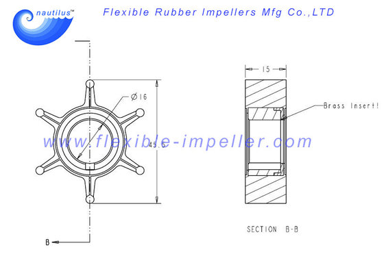 HONDA Outboard Impeller 19210-ZV9-A32 for 8HP 9.9HP 15HP 20HP Sierra 18-32455 CEF 500348 Neoprene